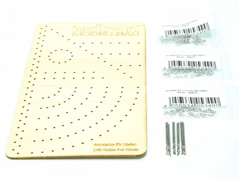 Scale Rivets Super Set w/drill template (300 pcs.), 19,95