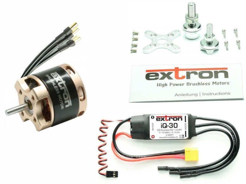 Brushless Motor EXTRON 2212/12 (2050KV) Combo Set + iQS-30 ESC, 48,95